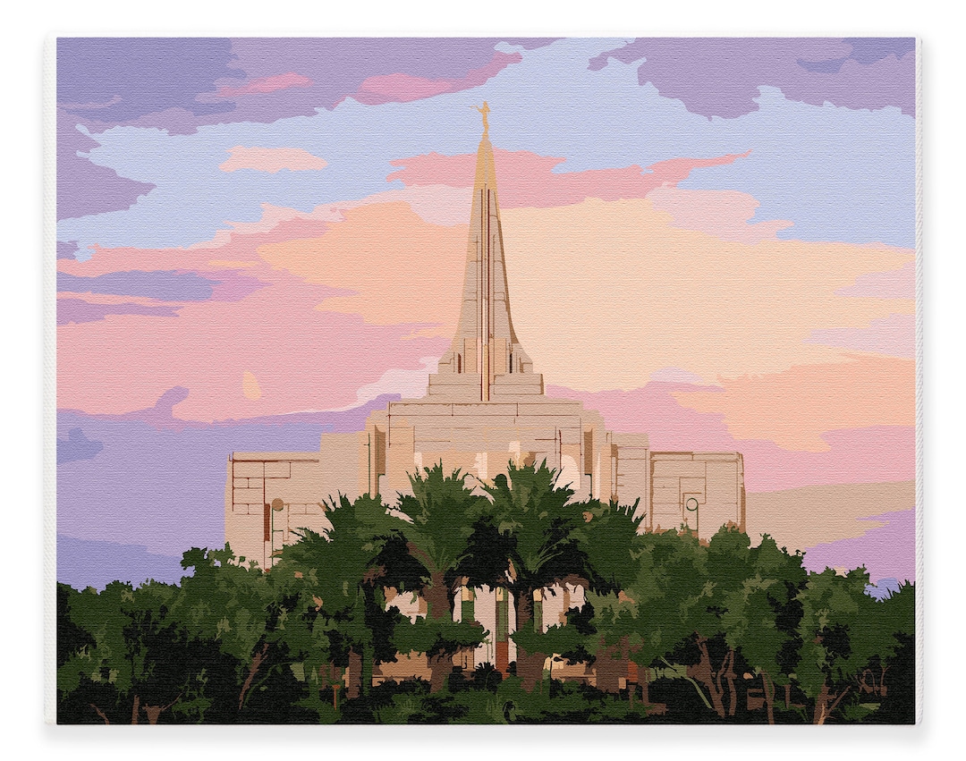 LDS Paint by Numbers Kit Arizona Temple 16x20 Painting Kit - Etsy