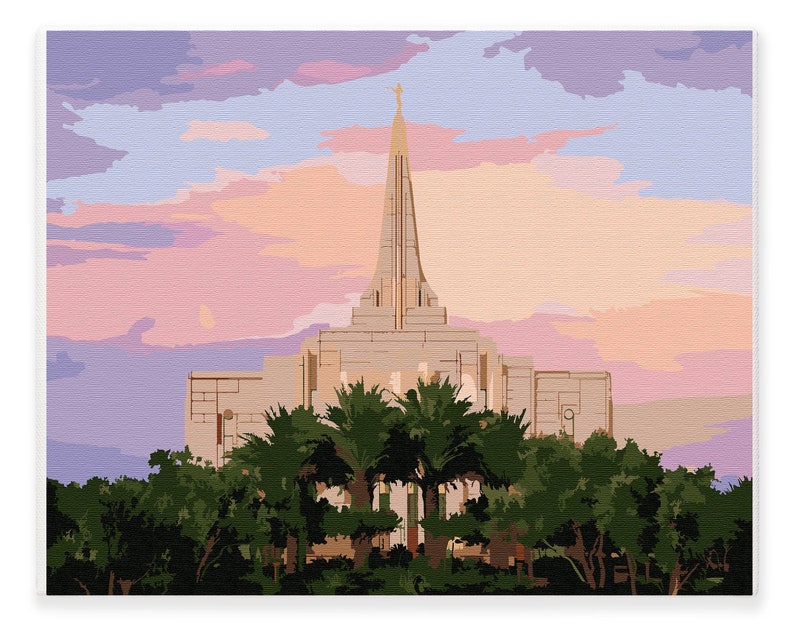 LDS Paint by Numbers Kit Arizona Temple 16x20 Painting Kit - Etsy