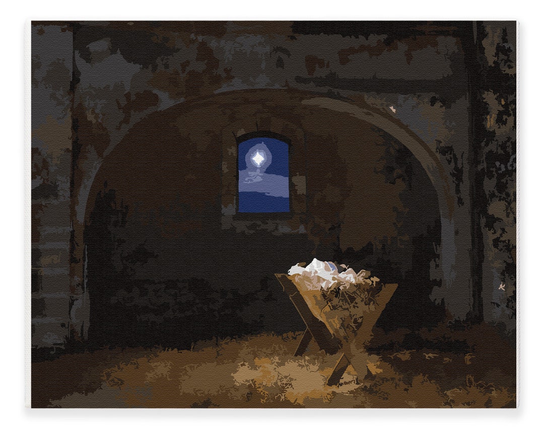 LDS Paint by Numbers Kit Christ's Birth 16x20 Painting Kit of Jesus ...