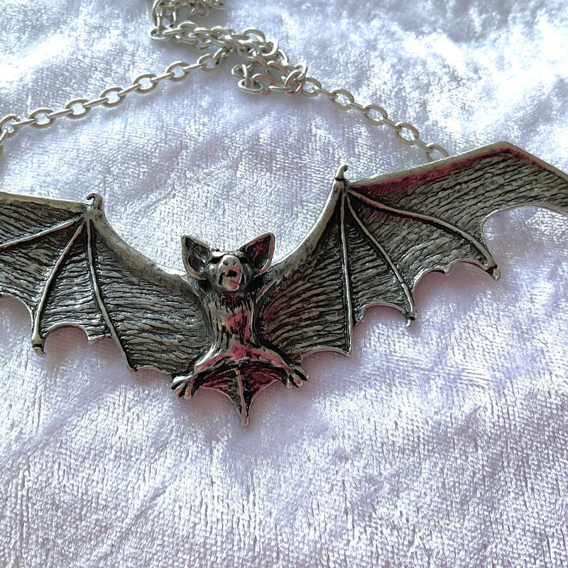 Bat Necklace - Etsy
