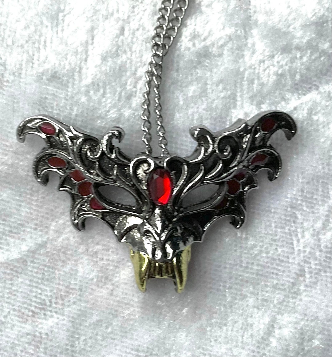 Masque of the Vampire Pendant - Etsy