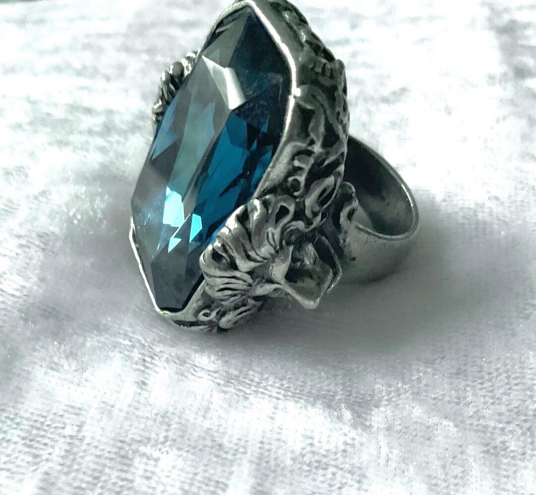 Steampunk Britannia Gem Ring by Alchemy England - Etsy