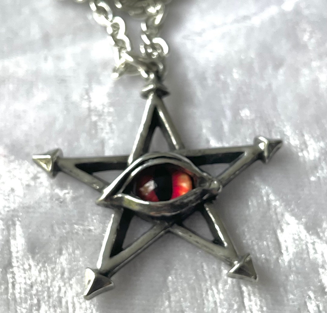 Red Curse Pendant by Alchemy England 1977. - Etsy