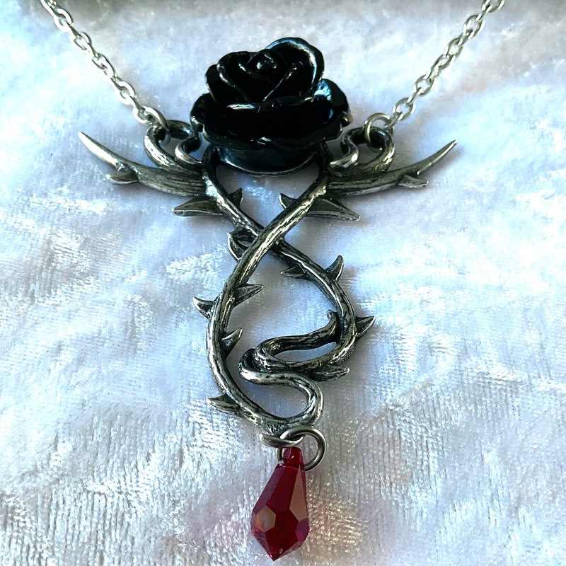 Rose Pendant - Etsy