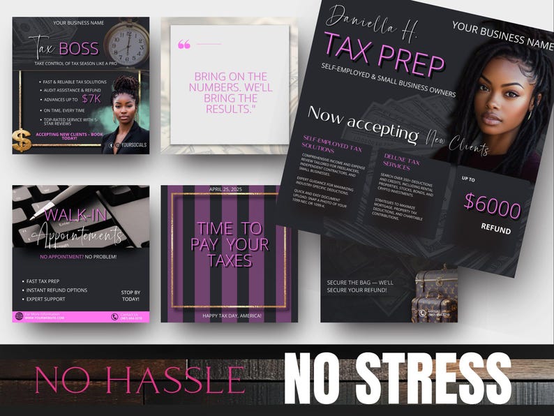 Tax Prep Flyer Templates, 50 Tax Flyer, Tax Quotes, Tax Season ...