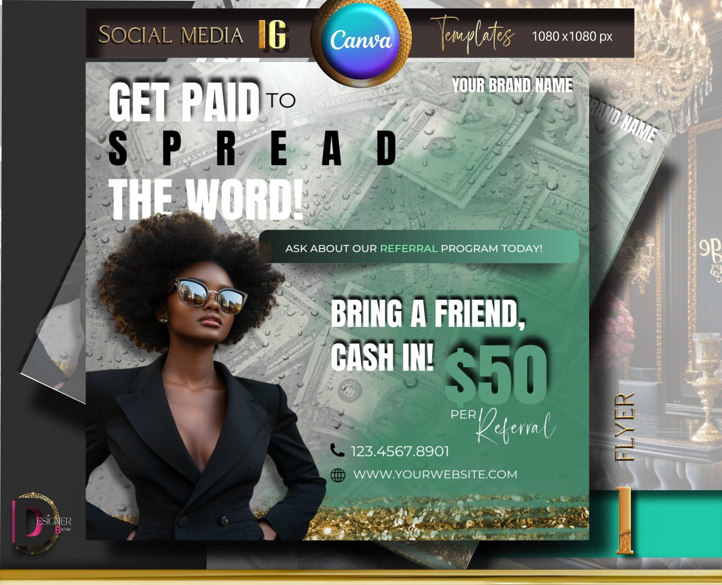 DIY Referral Flyer, Tax Prep Flyer, Editable Tax Course Flyer, Class ...