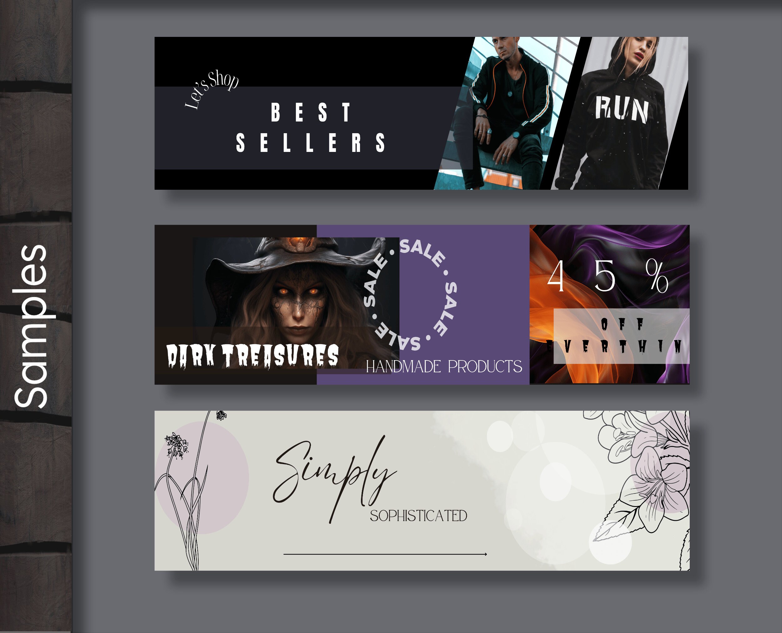 CUSTOM ETSY Branding Shop Kit, Personalized Branding Package, Etsy Shop ...