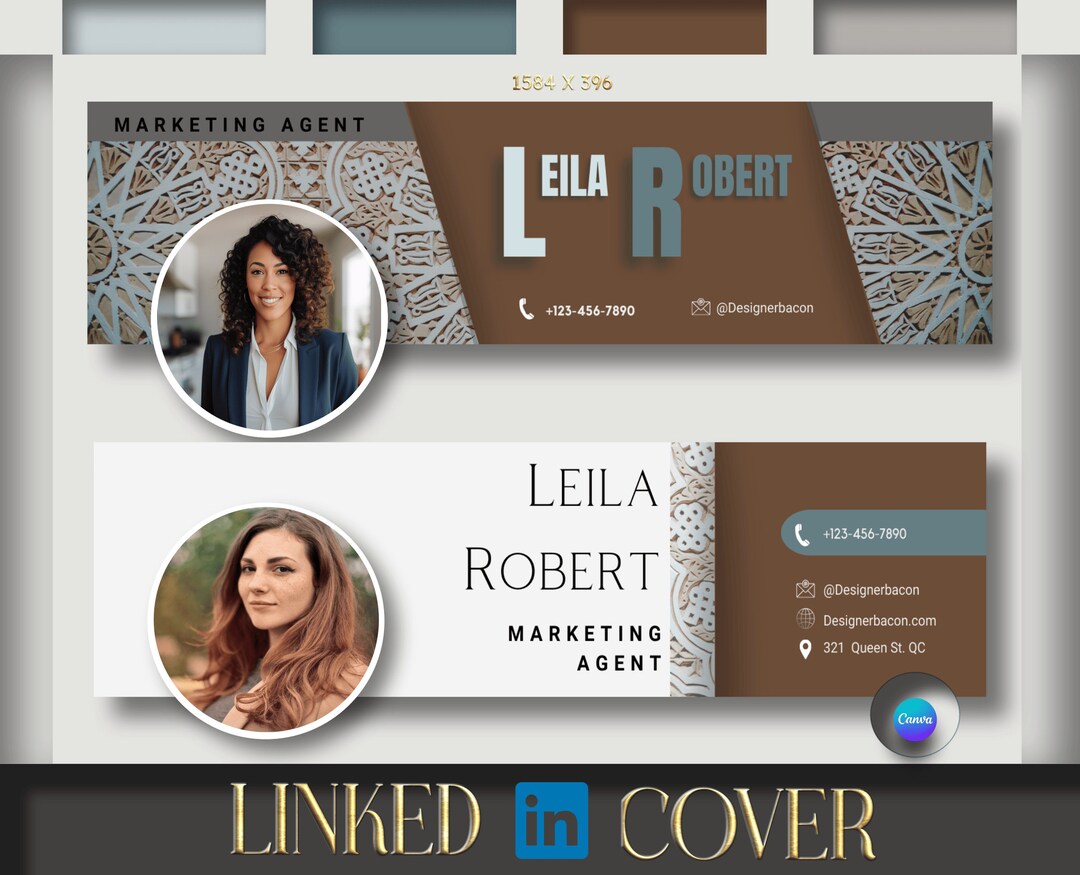 Linkedin Banner, Social Media Templates Linkedin, Canva Linkedin ...