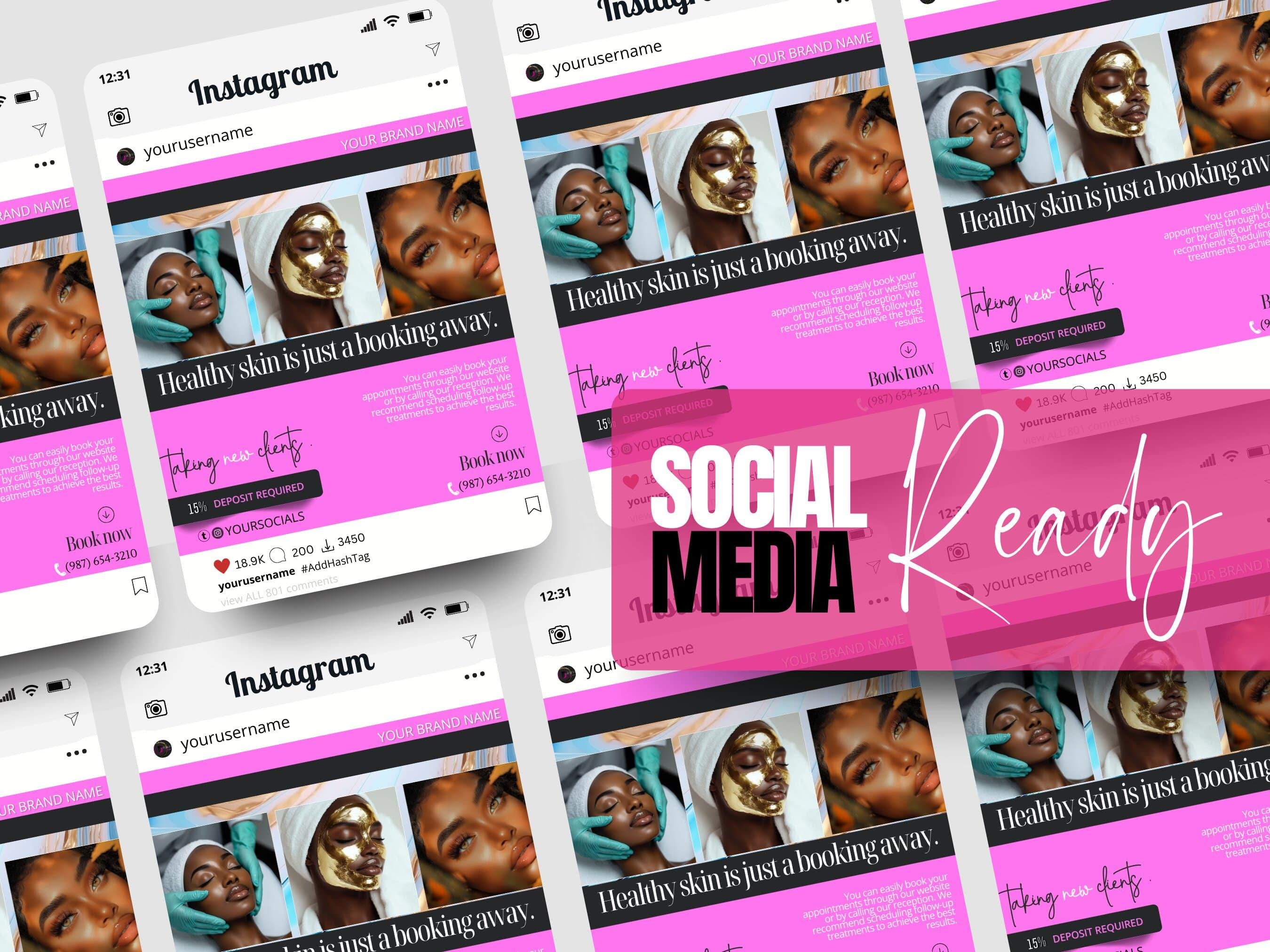 Facial Flyer, Facial Promo Flyer, Facial Treatment Flyer, Fresh Client ...