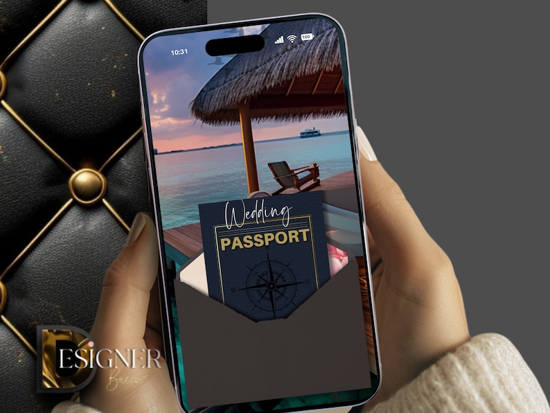 Wedding Passport Invitation, Digital Animated Destination Wedding ...