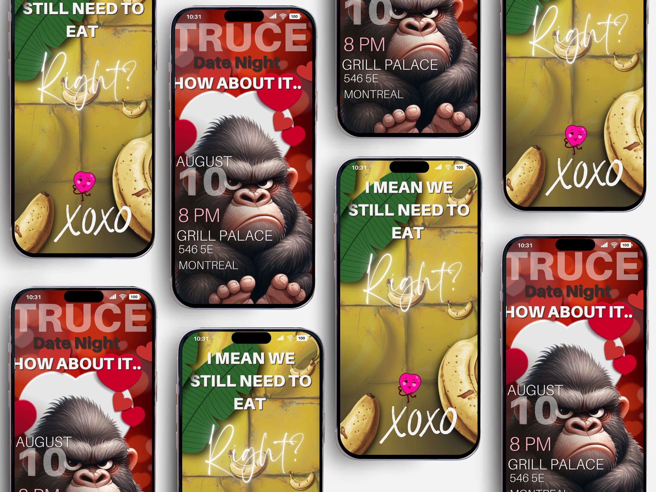 TRUCE? Digital Date Night Invitation, Dinner Evite, Flirty Invite ...