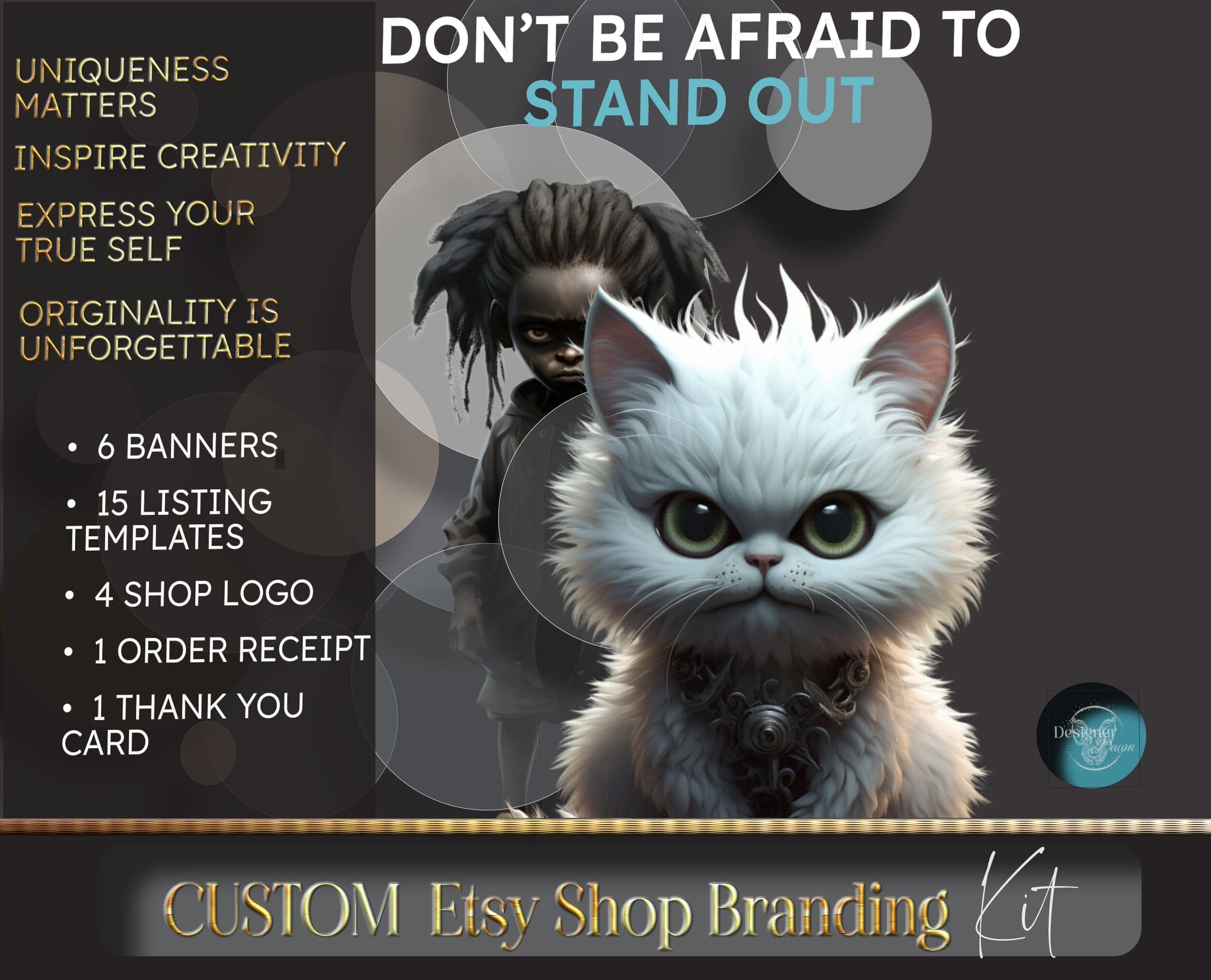 CUSTOM ETSY Branding Shop Kit, Personalized Branding Package, Etsy Shop ...