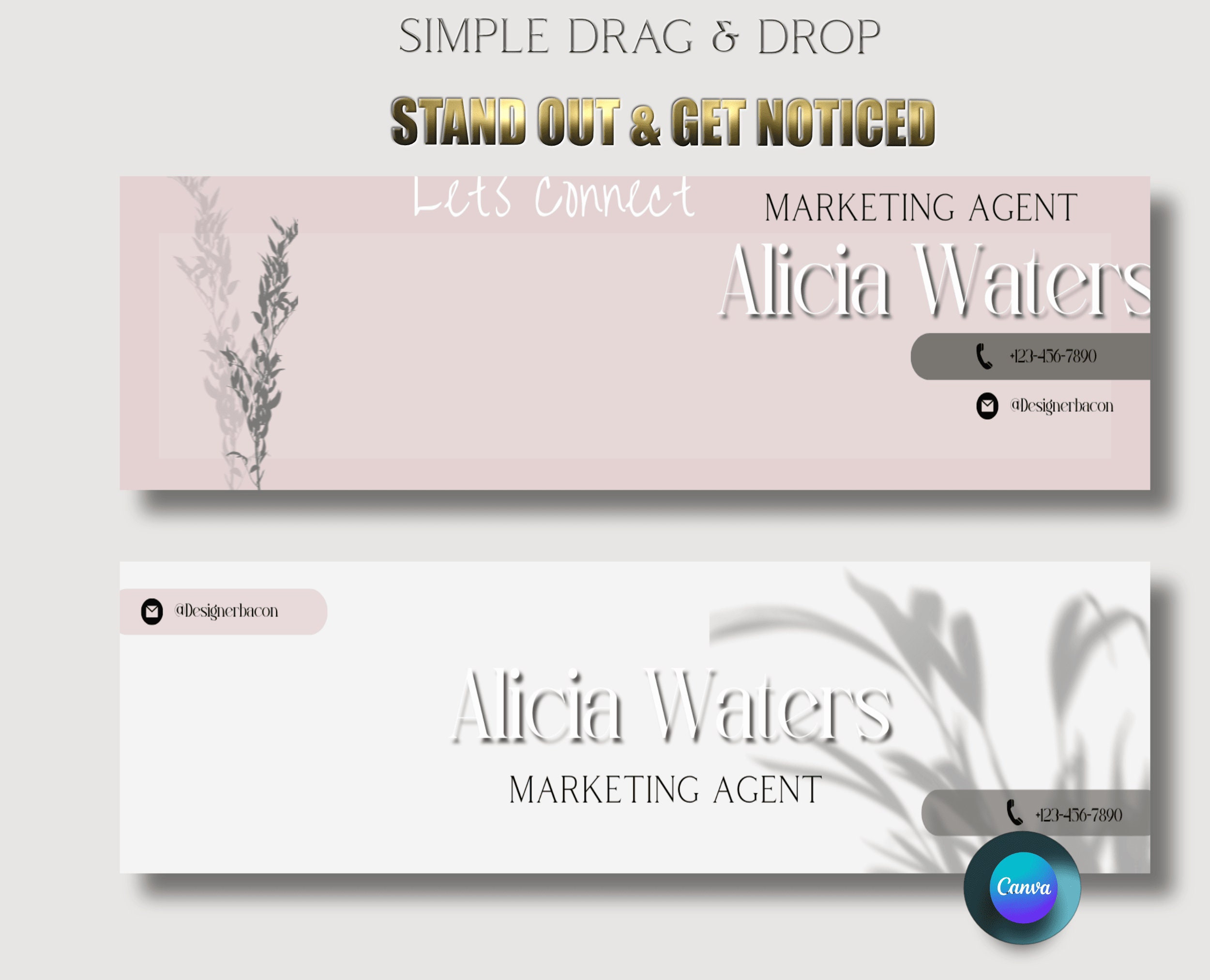 Pink Editable Linkedin Banner Canva Template For Professionals Etsy