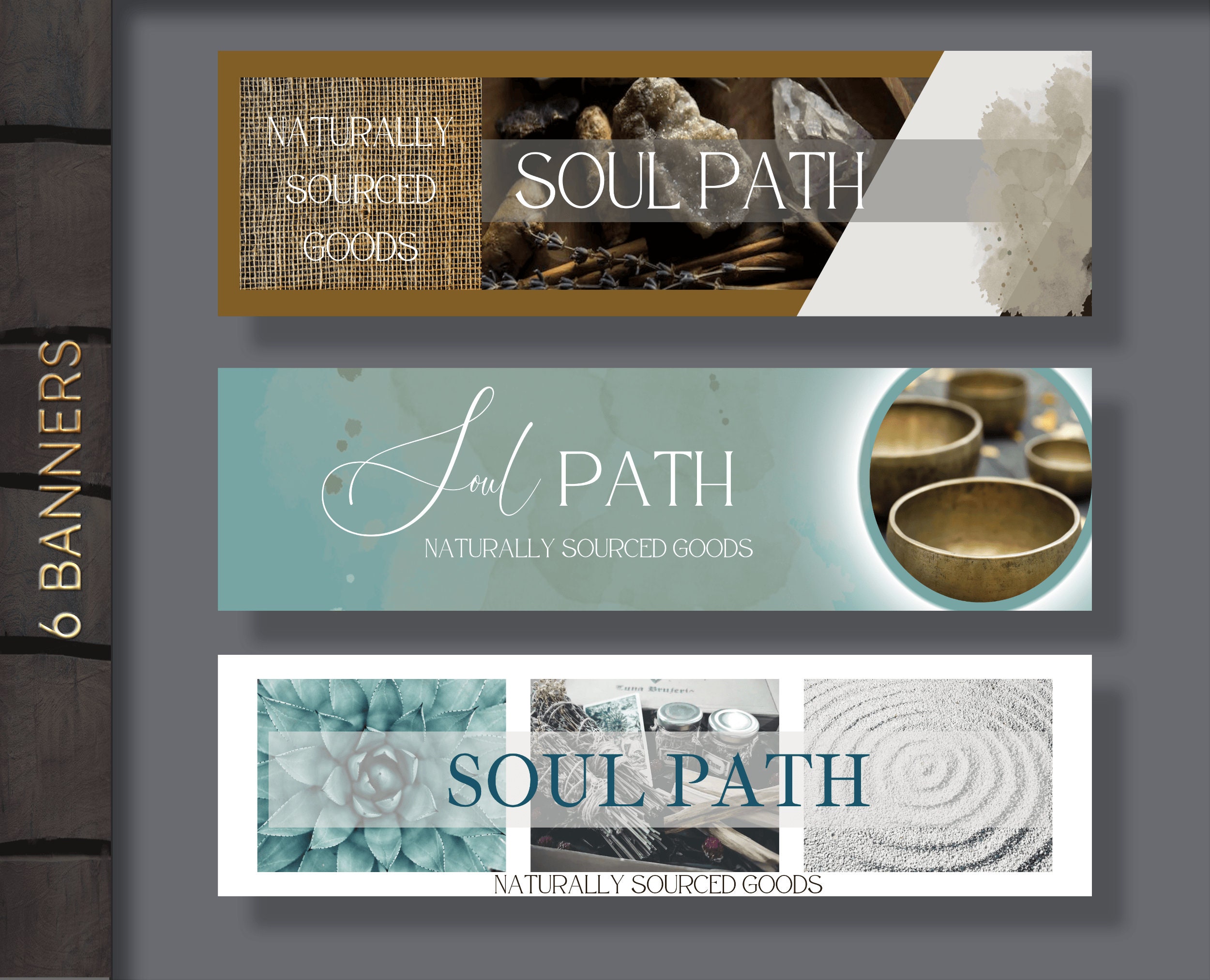 Etsy Shop Kit, Etsy Shop Banner, Canva Branding Kit, Bundle, Zen Theme ...