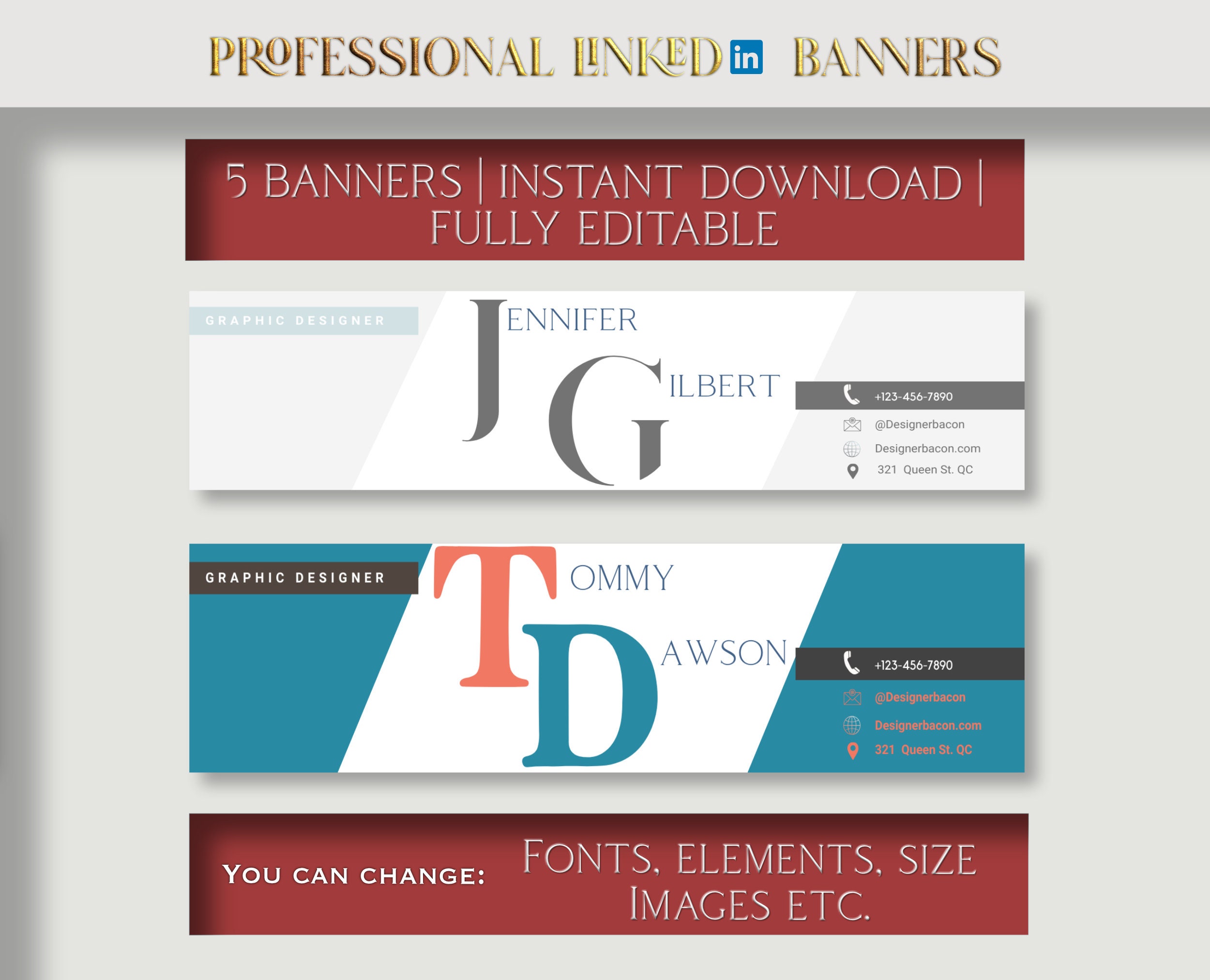 Linkedin Banner, Social Media Templates Linkedin, Canva Linkedin ...