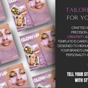 Facial Specials Flyer, PINK Facial Flyer, Facial Treatment Flyer ...