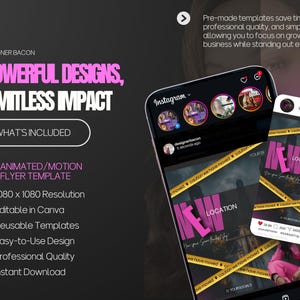 New Location Template, We Moved Flyer, DIY Canva Flyer, Location Change ...