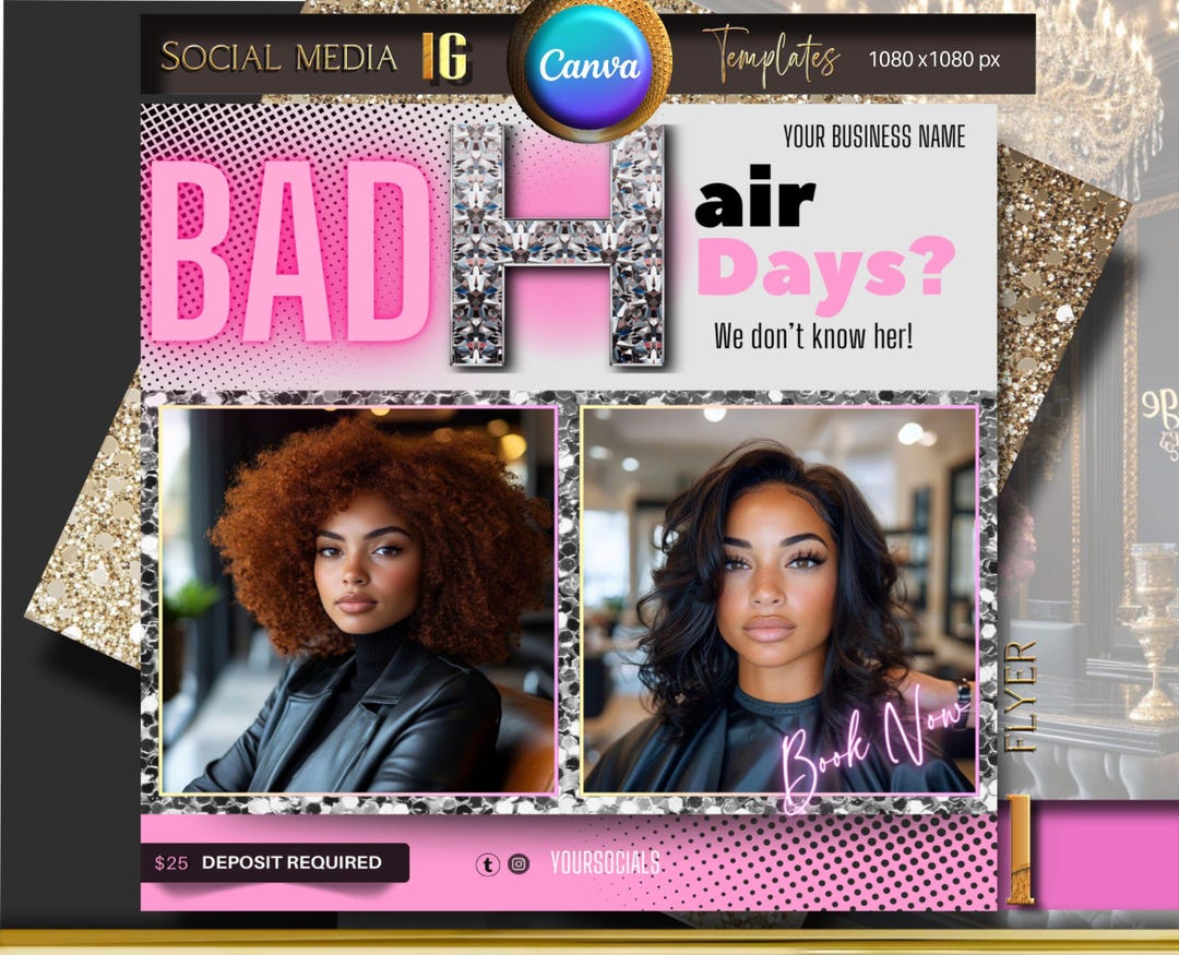 Booking Flyer, Book Now, Flyer, Pink Flyer, Hair Stylist, Nail Tech ...
