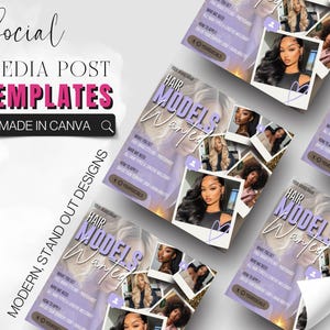 Models Wanted Flyer Templates, Braid Models Needed, DIY Wanted Social ...