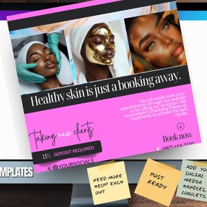 Facial Flyer, Facial Promo Flyer, Facial Treatment Flyer, Fresh Client ...