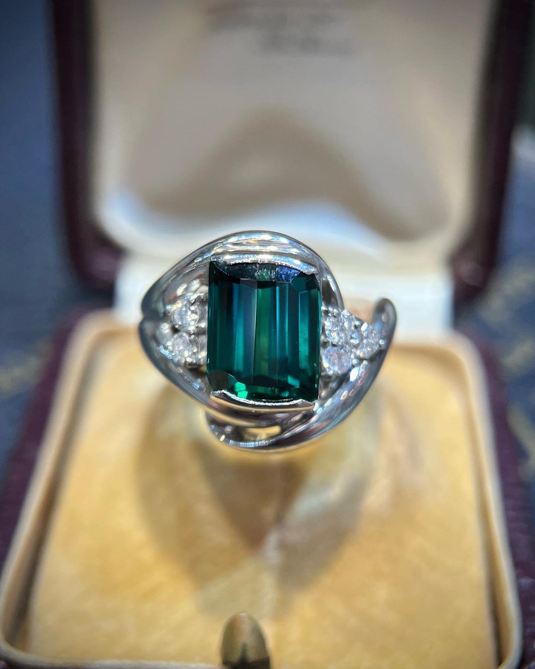 Beautiful Indicolite Tourmaline Ring Gorgeous Indicolite - Etsy