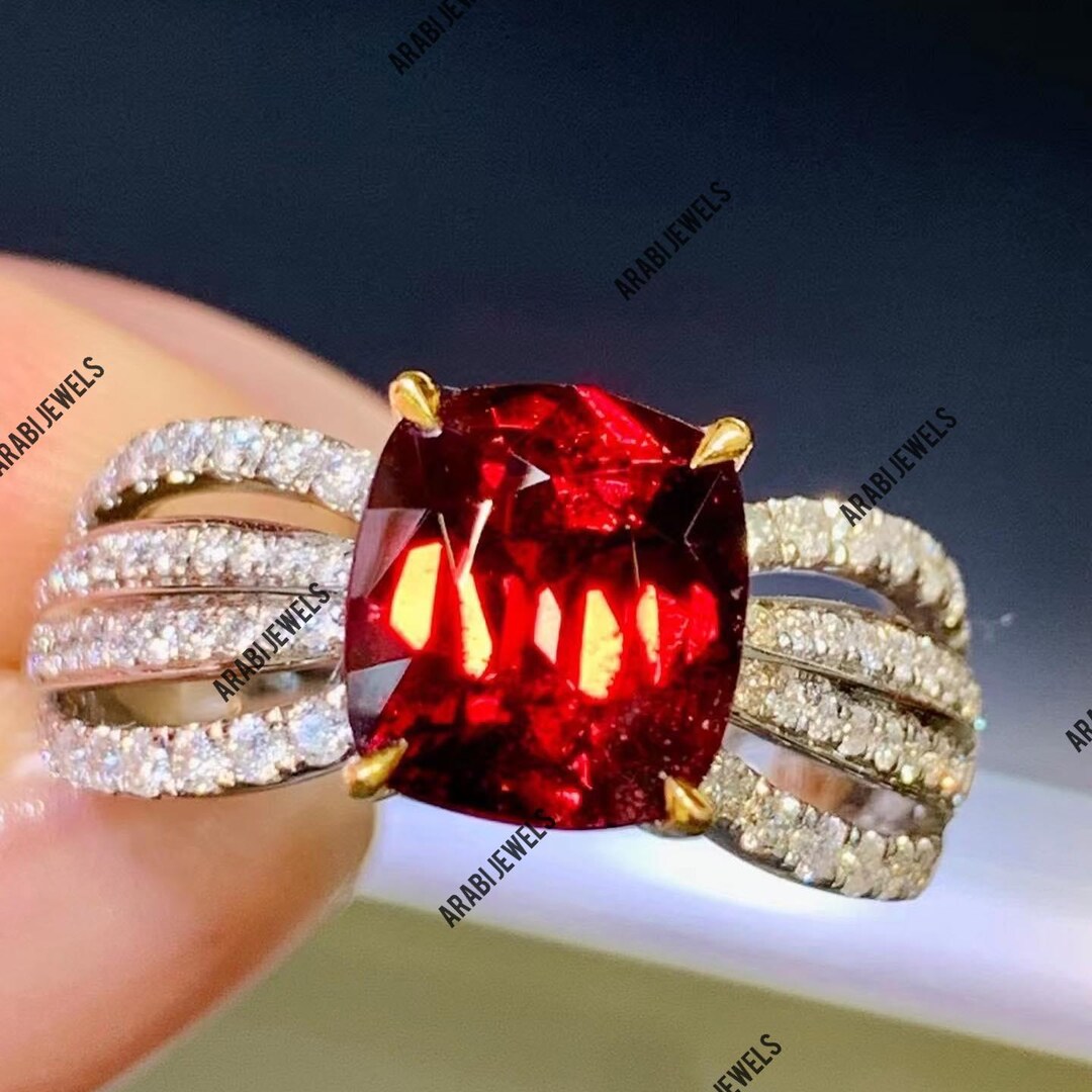 Red Spinel Ring Vintage Red Spinel Ring 925 Sterling Silver Gorgeous ...