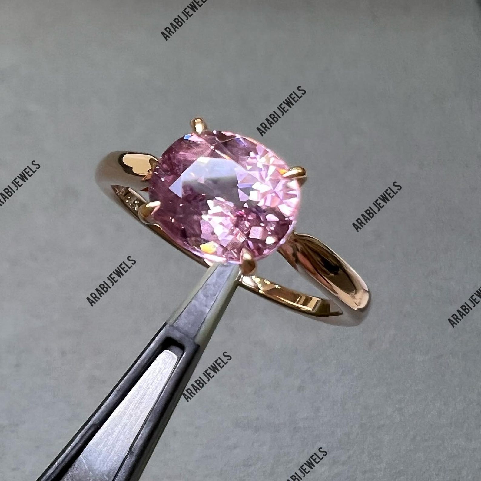 Malaya Garnet Ring Halo Malaya Pink Garnet Ring 925 Sterling Silver ...