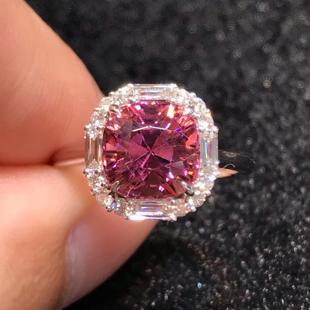 Gorgeous Purplish Pink Spinel Ring Vintage Purplish Pink Spinel Ring ...