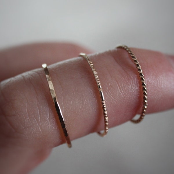 Stacking Ring Set - Etsy