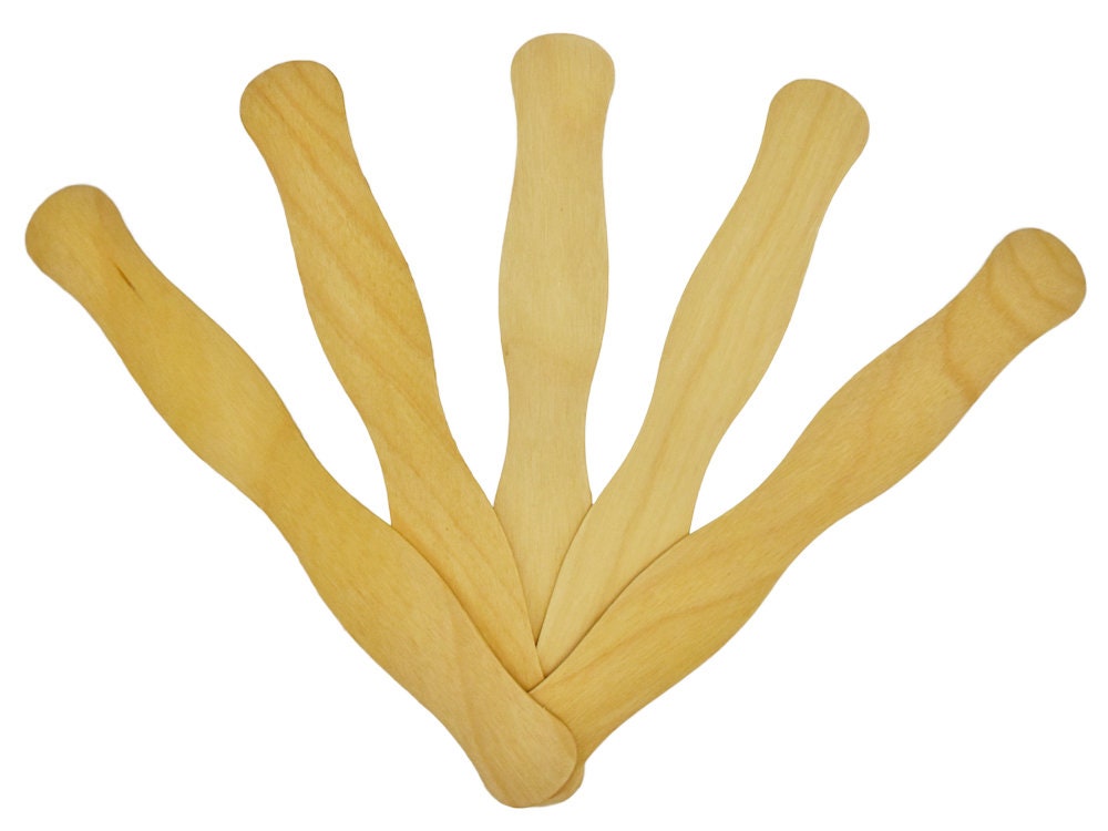 8 Inch Wavy Wedding Fan Handle Paddle Sticks - QTY 25, 50, or 100 - Etsy