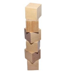 2'' Natural Birch Wooden Cubes & Blocks - Clayton's Wood Crafts - Etsy