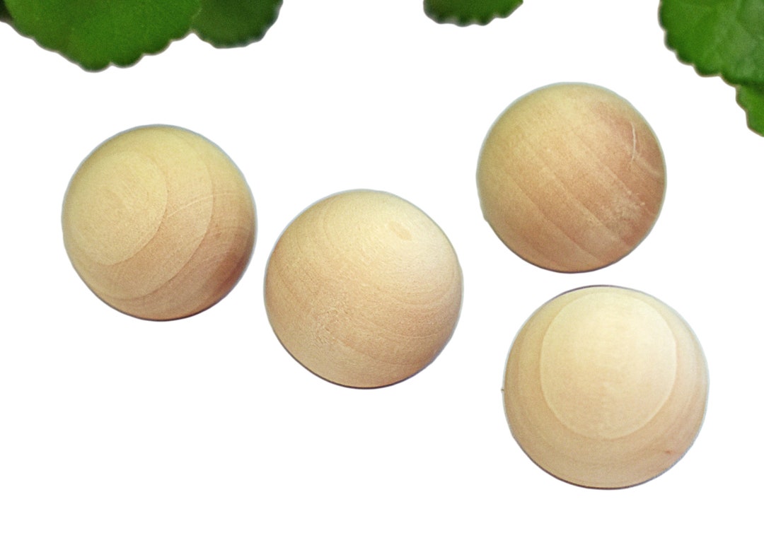 1/4'' Natural Birch Wooden Round Balls - Clayton's Wood Crafts - Etsy