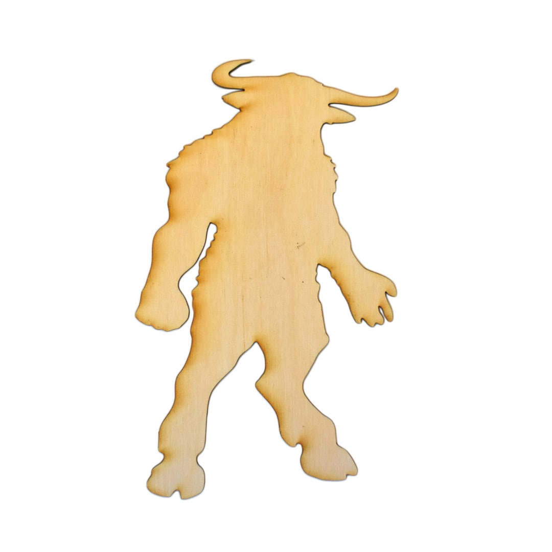 Laser Cut Menacing Minotaur ~ Greek Myth ~ 1/8'' Baltic Birch ~ Made in ...
