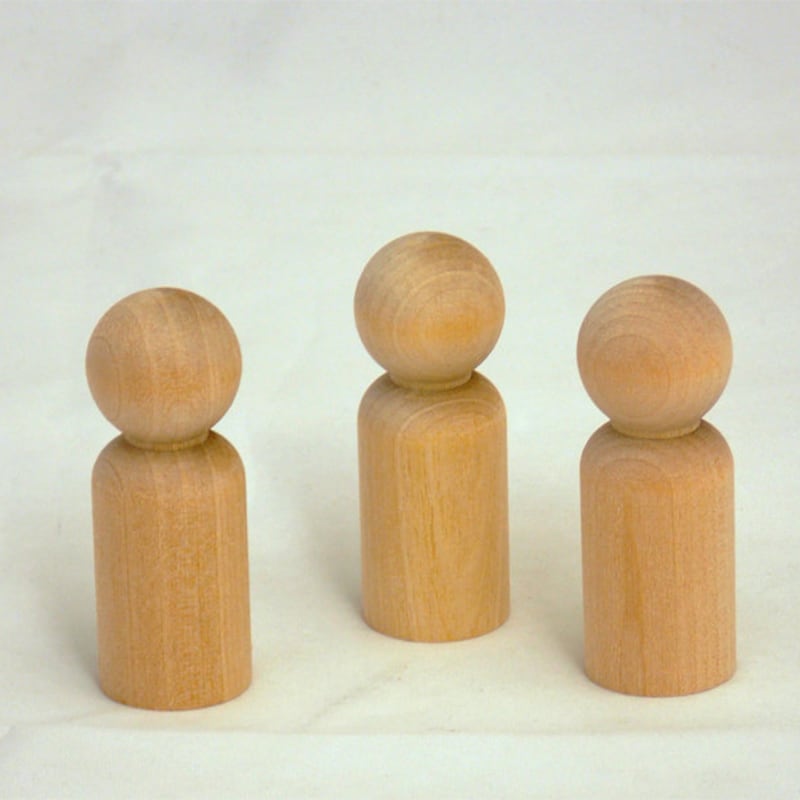 Large Peg Dolls - Etsy