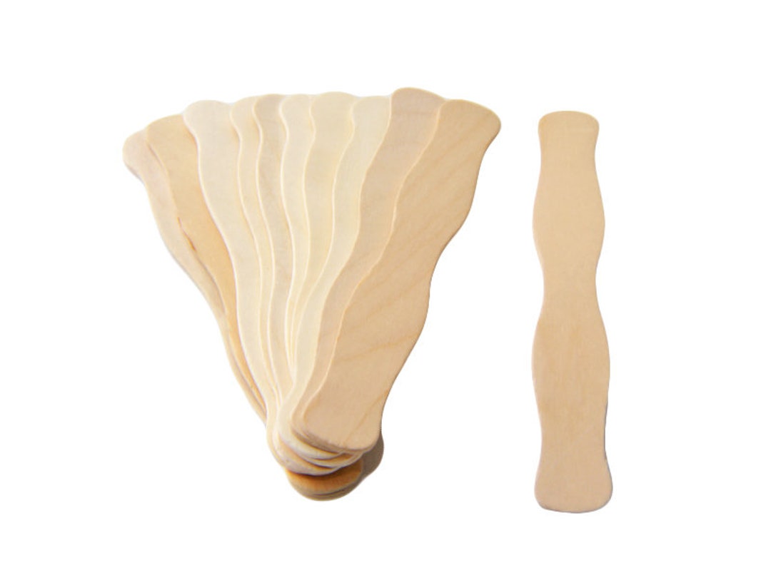 8 Inch Wavy Wedding Fan Handle Paddle Sticks - QTY 25, 50, or 100 - Etsy