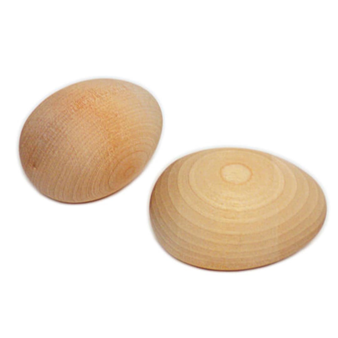Wooden Easter Eggs - Rounded Bottoms - Various Sizes - Natural Sanded ...
