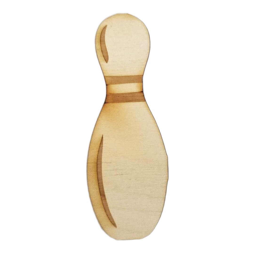 Laser Cut Bowling Pin ~ Sports Cutout ~ 1/8'' Baltic Birch ~ Made in ...