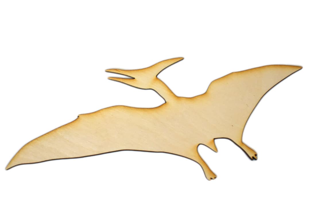 Laser Cut Pterodactyl ~ Dinosaur Cutout ~ 1/8'' Baltic Birch ~ Made in ...