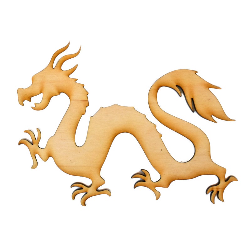 Laser Cut Chinese Dragon ~ Zodiac ~ 1/8'' Baltic Birch ~ Made in the ...