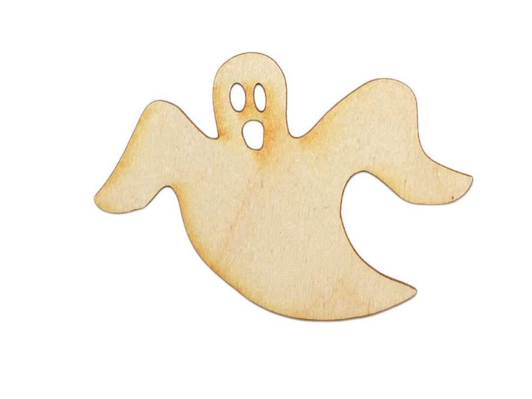 Laser Cut Spooky Halloween Ghost Shape 1/8'' Baltic - Etsy
