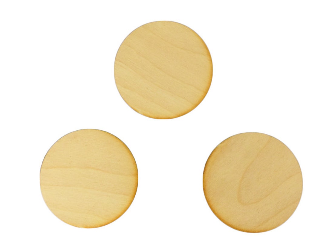 Laser Cut Wooden Circle Cutout Shape ~ 1/8'' Thick Baltic Birch ~ Made ...
