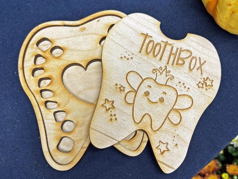 Laser Cut Tooth Box DIY Craft Kit - Unassembled - Tooth Fairy or Rocket ...