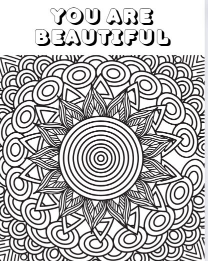 Positive Affirmation Coloring Sheets - Etsy
