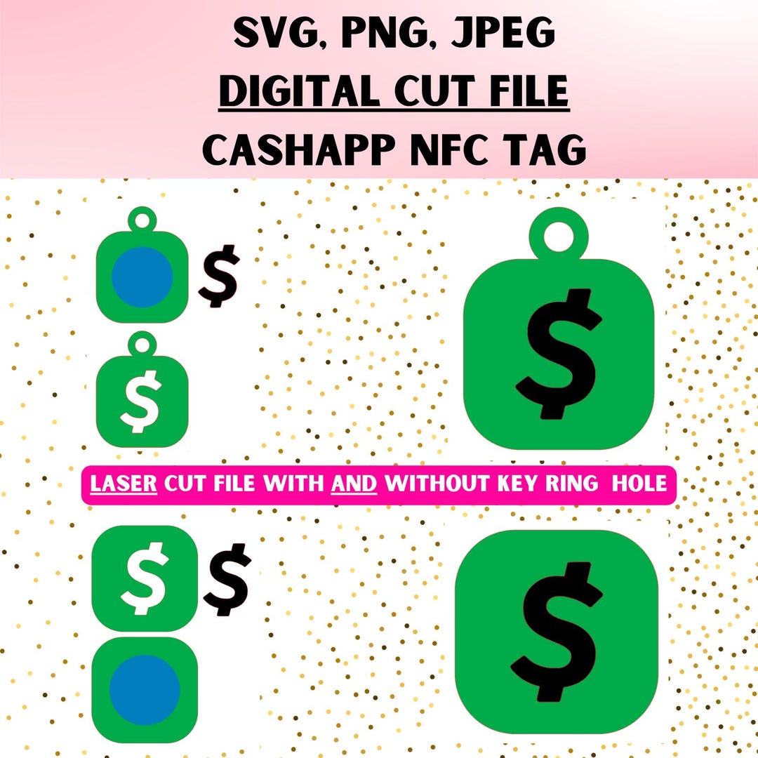 Cashapp NFC Tag SVG | Digital Cut File | Smart | Tap | Cash App - Etsy