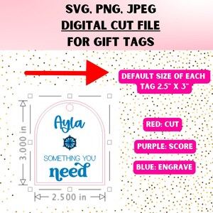 Christmas Gift Tags SVG Digital Cut File - Etsy