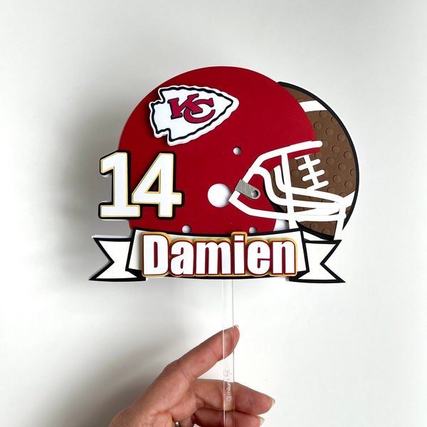 Kansas City Chiefs Cake Topper - Etsy