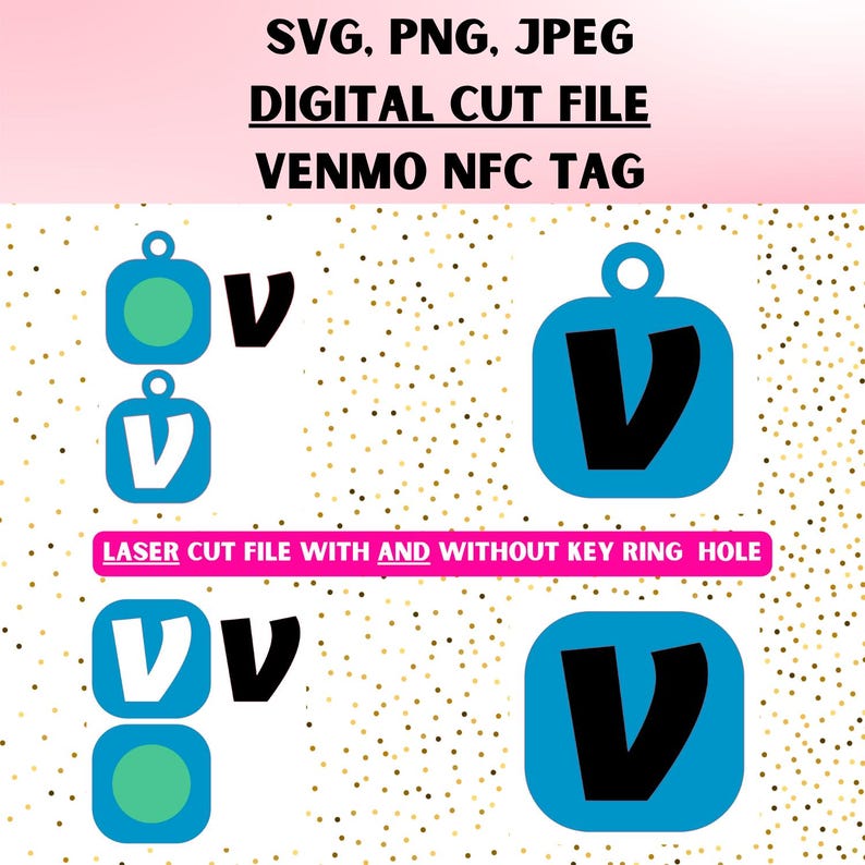 VENMO NFC Tag SVG | Digital Cut File | Smart | Tap | Venmo - Etsy
