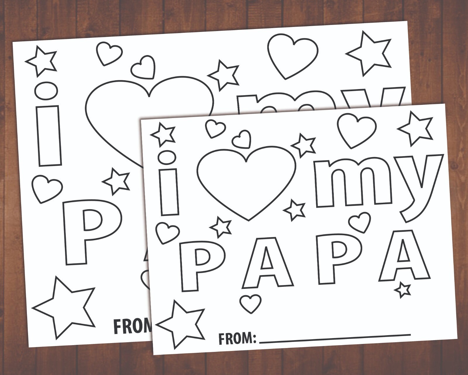 All About My Papa Printable Bundle Cards Papa Activity - Etsy