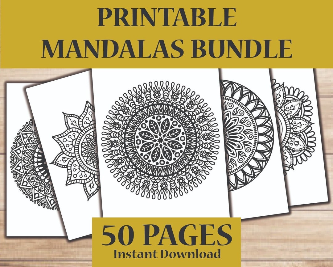 Soulful Mandala for Mindful Coloring Serenity With These Captivating ...