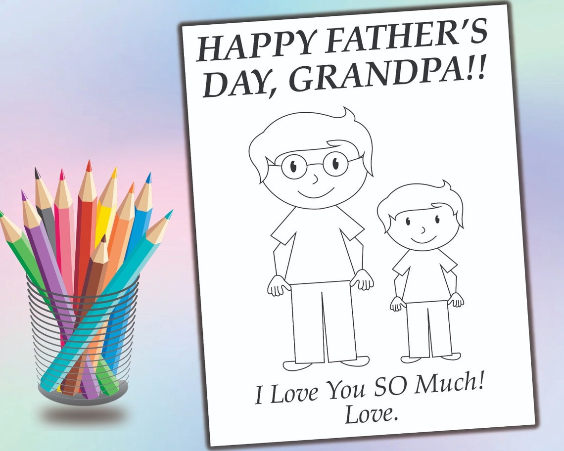 All About My Grandpa Day Bundle Cards, Fill in the Blank for Kids ...